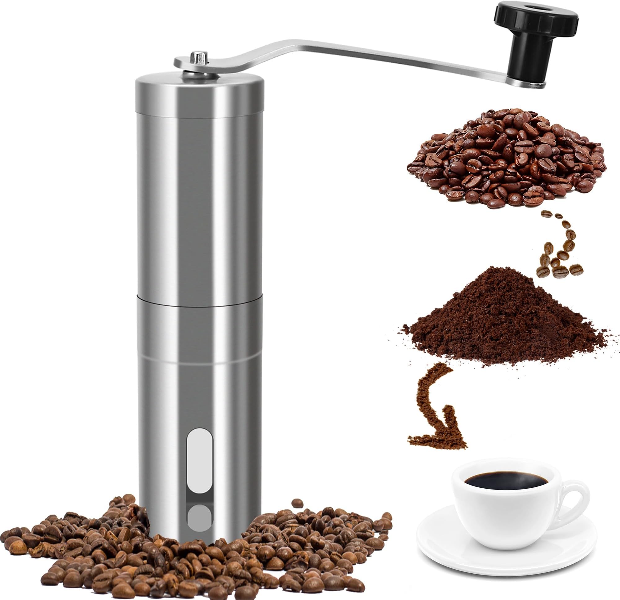 Amazon.com: Rsoilch Manual Coffee Grinder With Ceramics Burr For ...