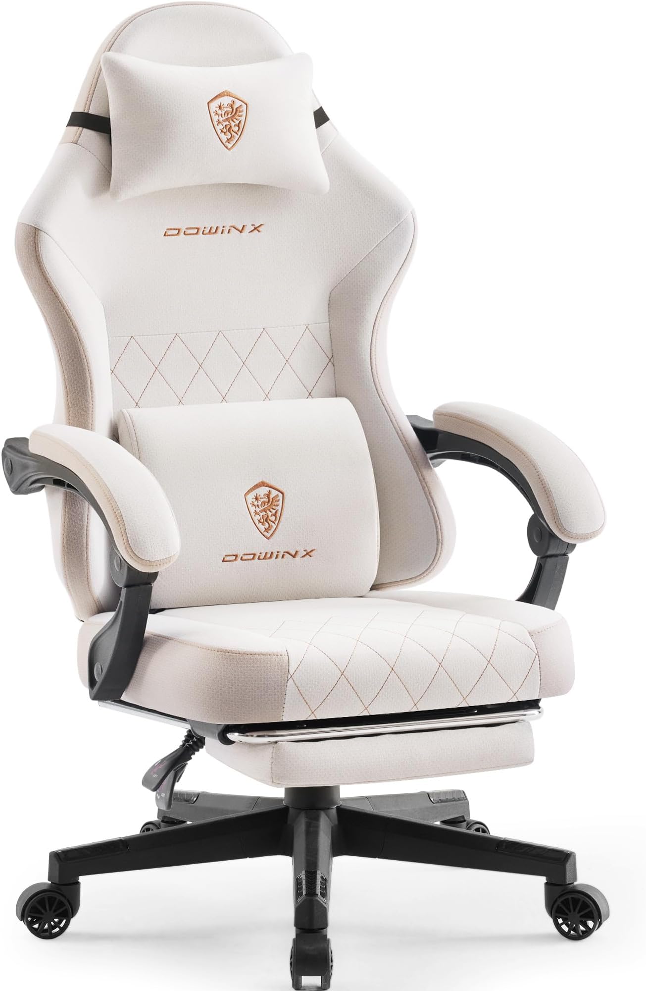 Amazon.com: Dowinx Gaming Chair Fabric with Pocket Spring Cushion, High ...