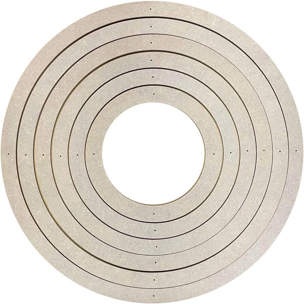 Amazon.com: Stained Glass Circle Layout Frame | Set of 6 pcs (Circle A ...