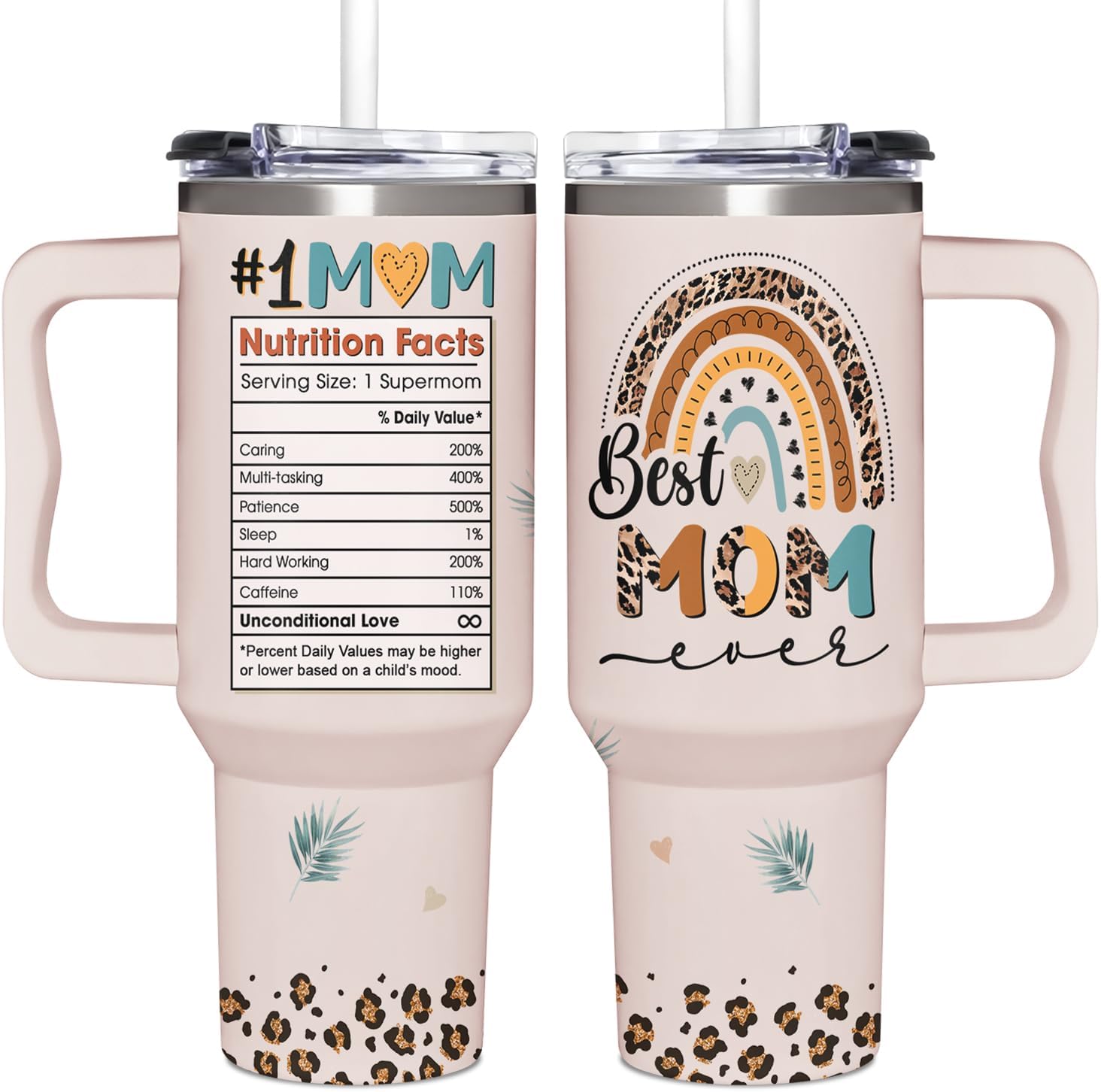 Amazon.com | Best Mom Ever Cups 40Oz with Handle, Mom Birthday Gifts ...