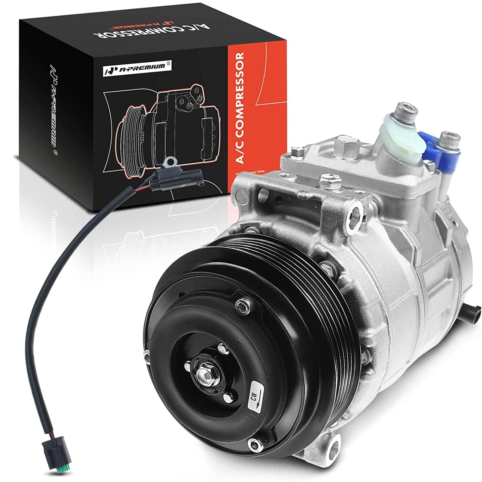 A-Premium Air Conditioner AC Compressor with Clutch Compatible with ...