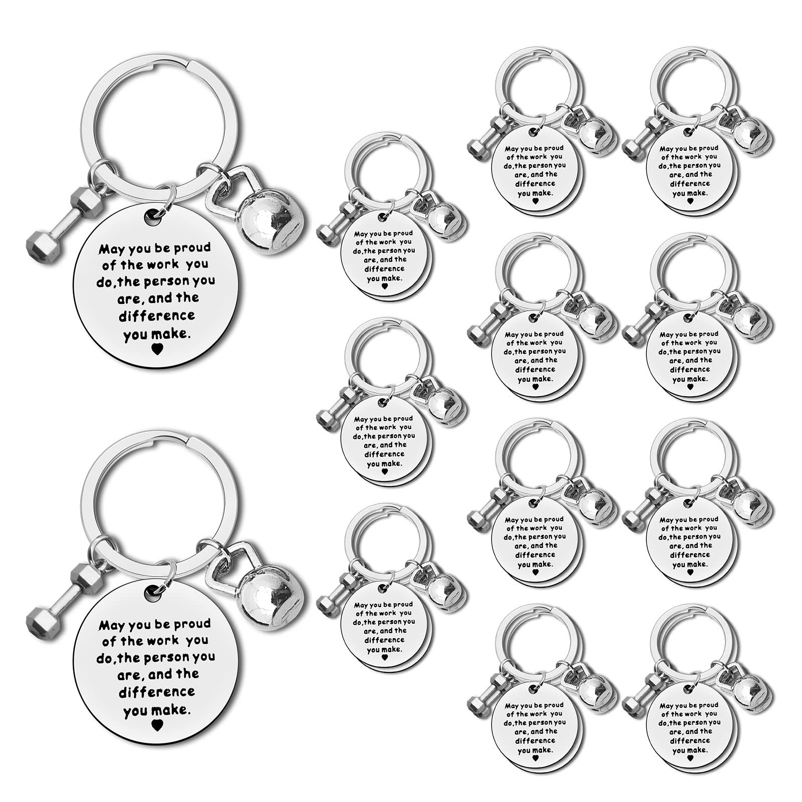 Amazon.com: 24Pcs Fitness Instructor Appreciation Keychain ...