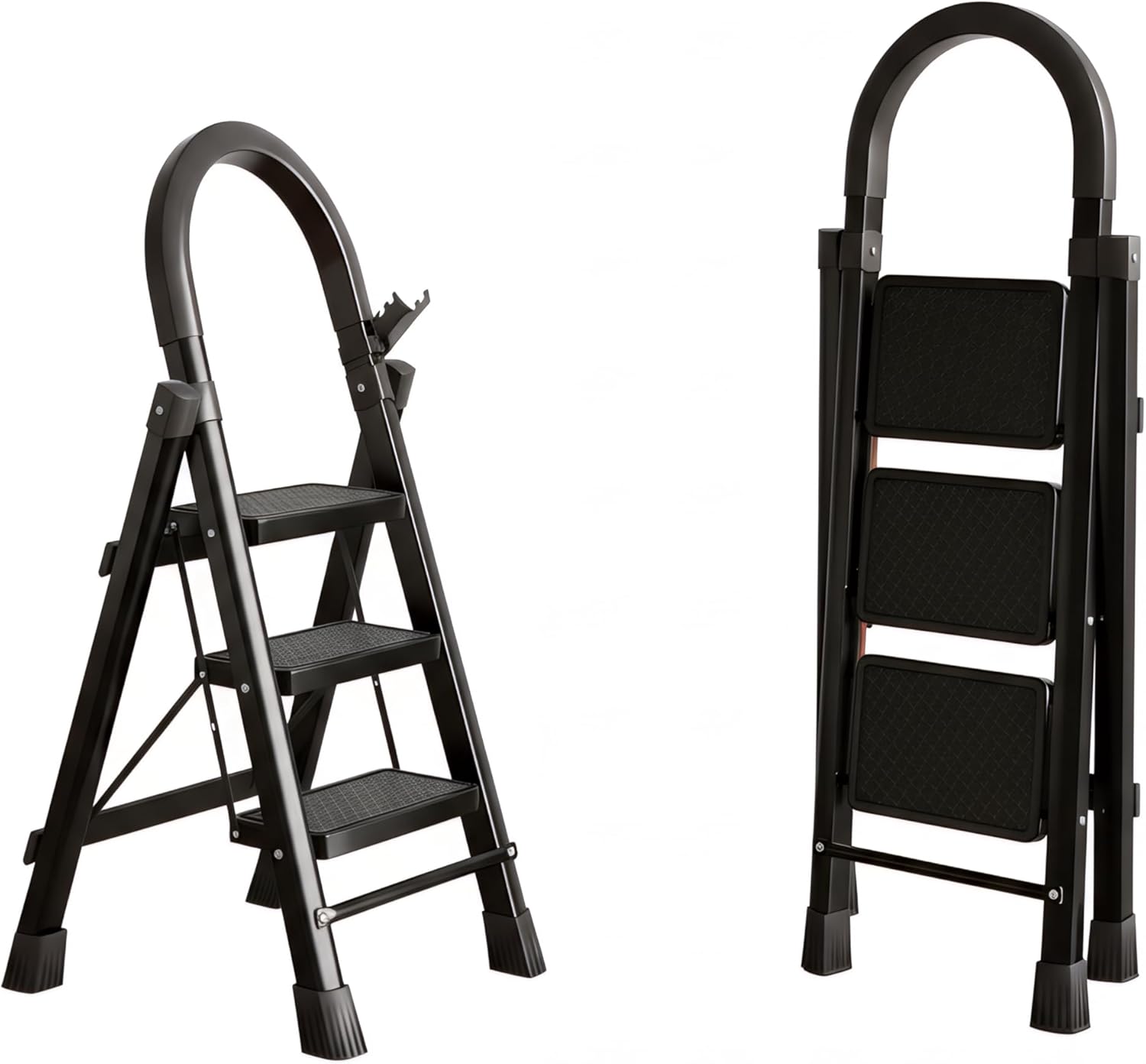 ILILIC Choice Step Ladder, Step Ladder 3 Step Folding, 3 Step Ladder ...