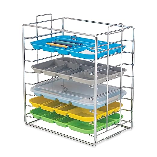 Amazon.com: MEDICAL NATION Instrument Tray Rack, Dental Instruments ...