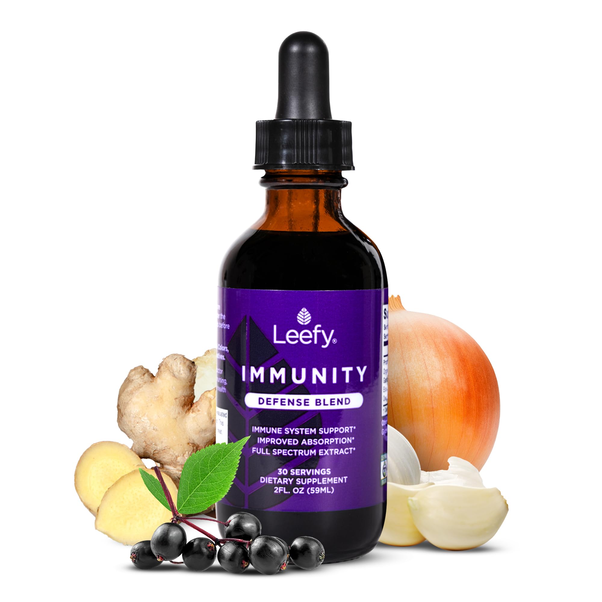 Amazon.com: Leefy Organics Immunity Defense Blend - Organic Immune ...