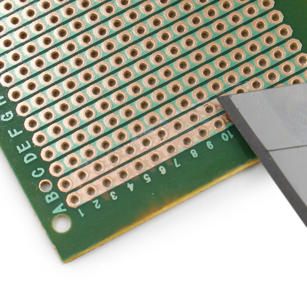 10-Pieces 50mm x 70mm Copper Strip Stripboard PCB Printed Circuit Board ...