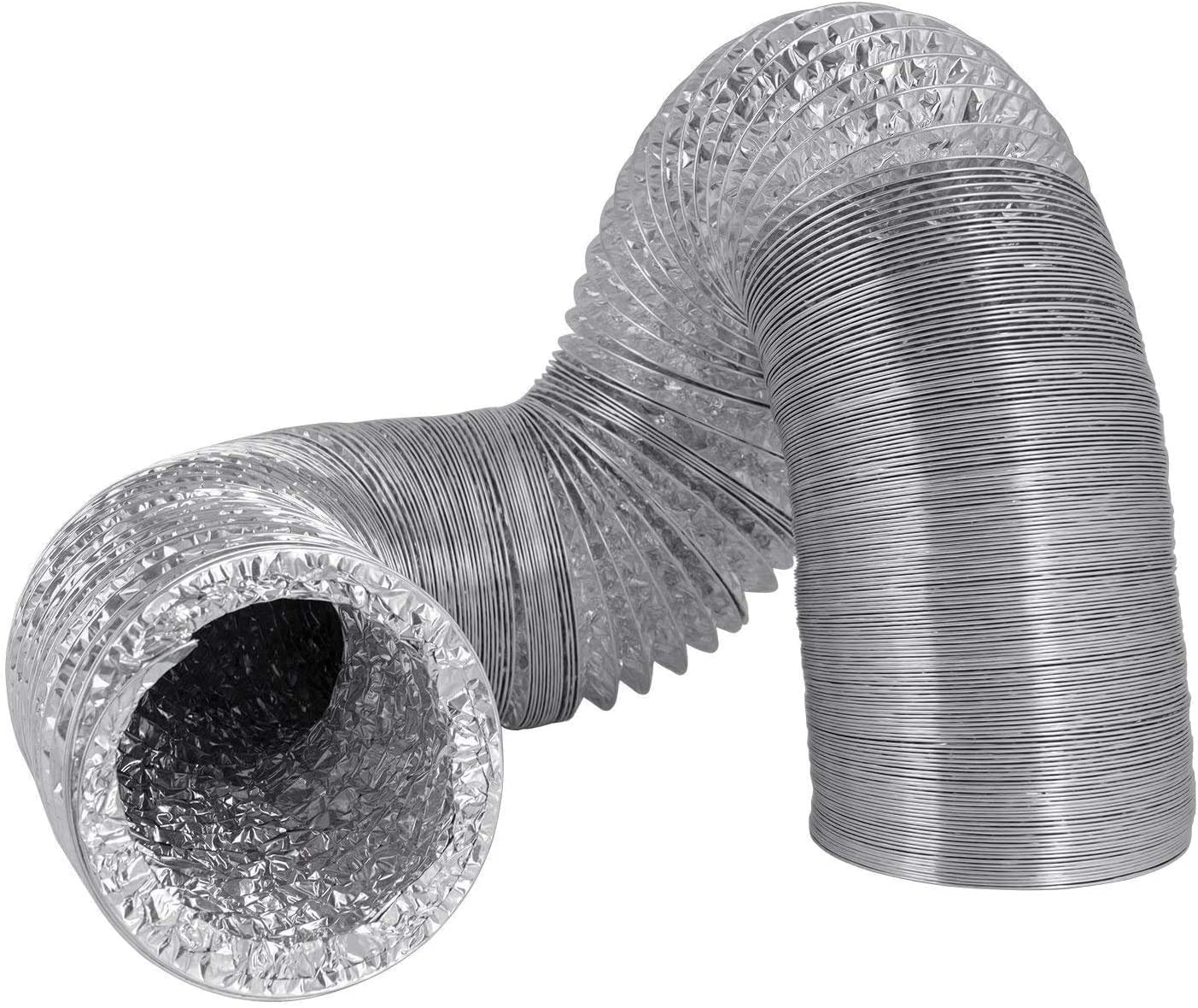 Buy ø 100 mm Duct, Hon&Guan Flexible Dryer Vent Hose for Tight Space ...
