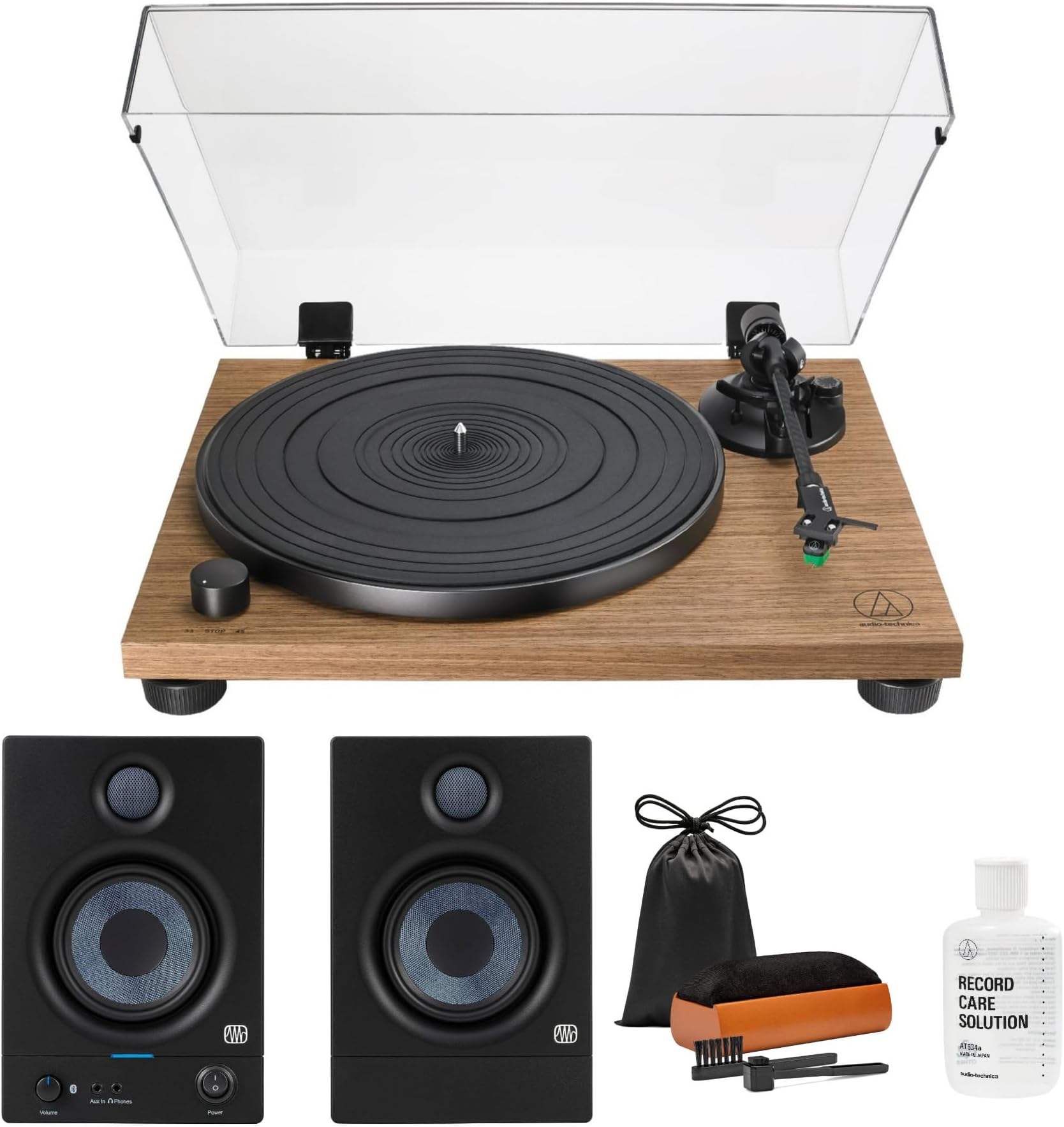 Amazon.com: Audio-Technica at-LP60XBT-RD Fully Automatic Belt-Drive ...