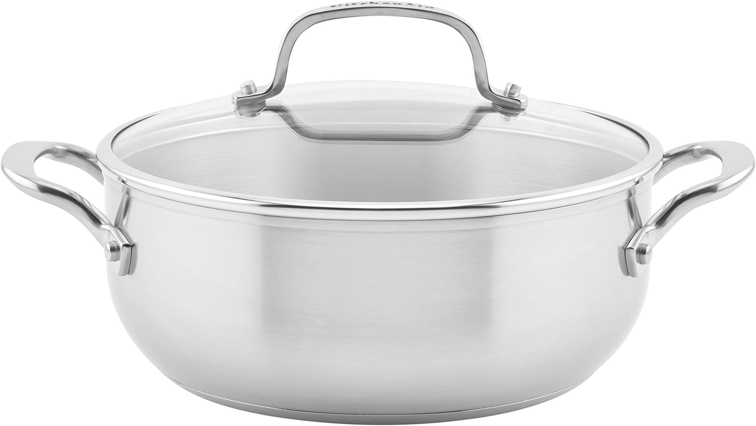 Amazon.com: KitchenAid Stainless Steel 3-Layer Non-Stick 16 cm, 18 cm ...