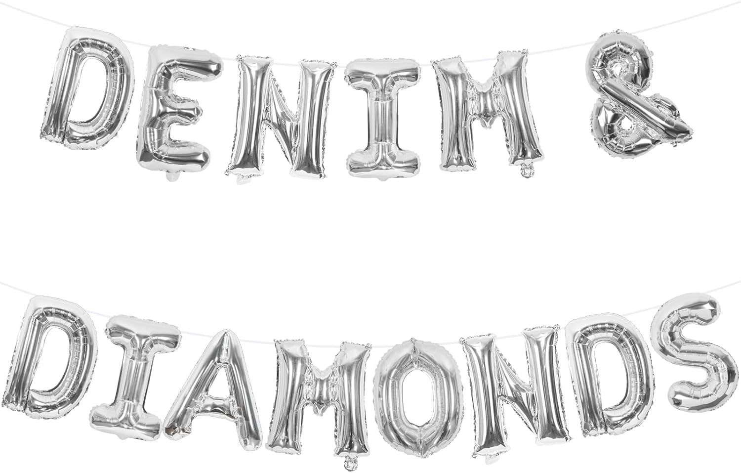 Amazon.com: Wonmelody Denim and Diamonds Party Decorations Include ...