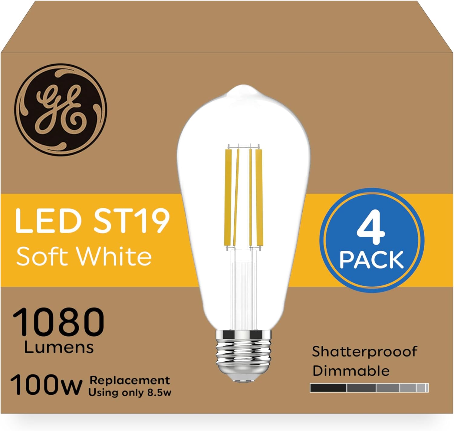 Amazon.com: GE Ultra Bright LED Light Bulbs, 100 Watt Equivalent, Soft ...