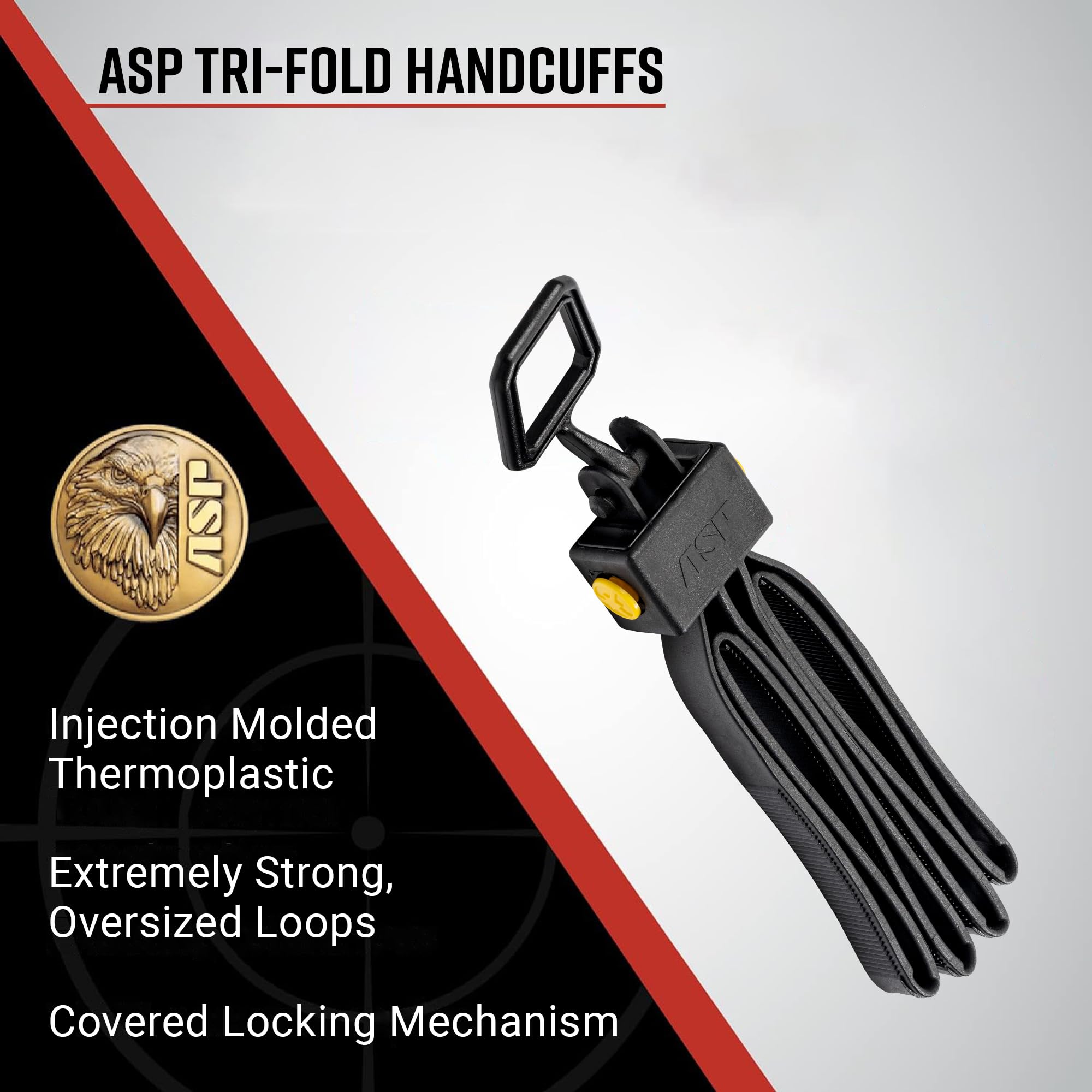 Snapklik.com : ASP Tri-Fold Restraints, Disposable Handcuffs, Police ...