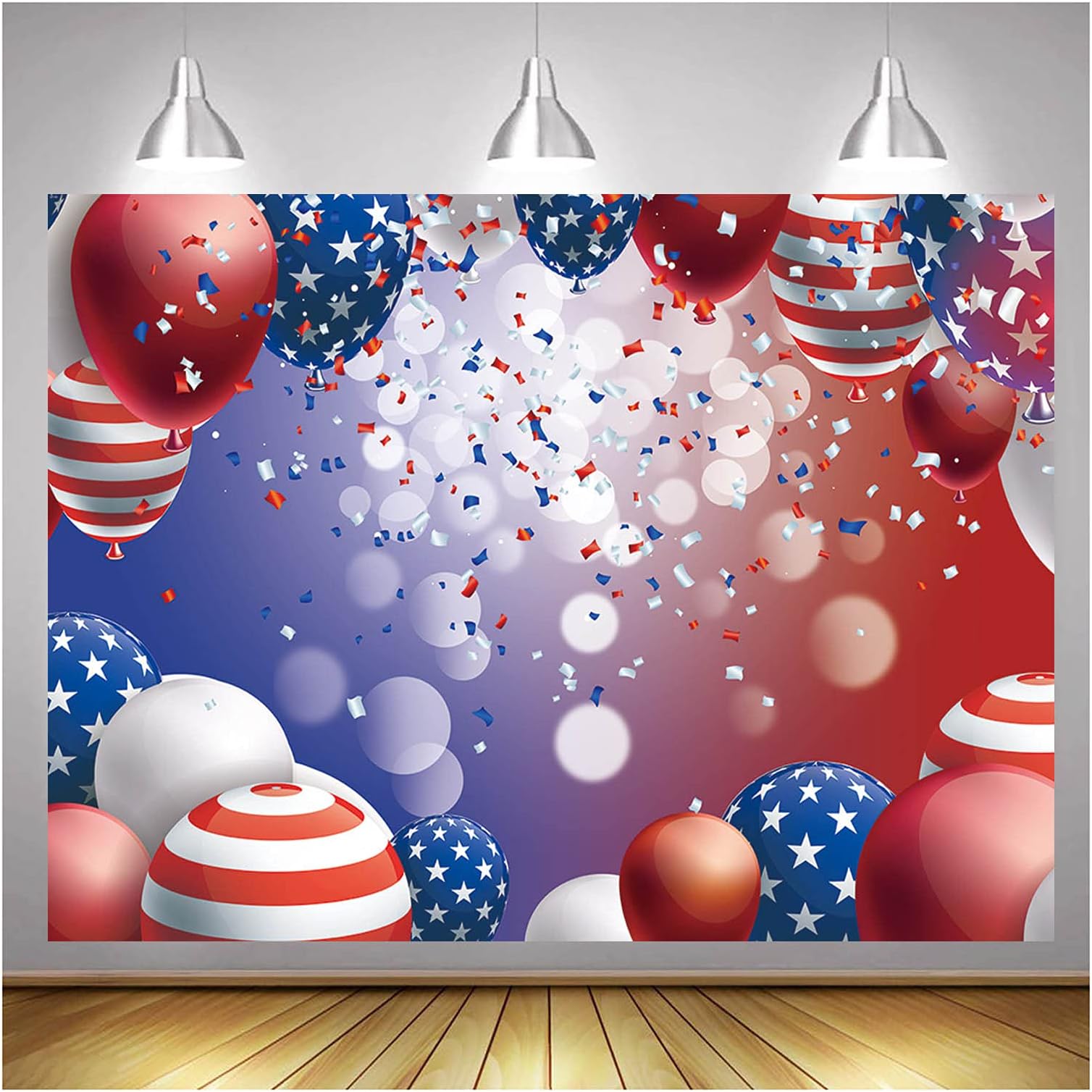 Amazon.com : CYLYH 10X8ft American Flag Backdrop Independence Day ...