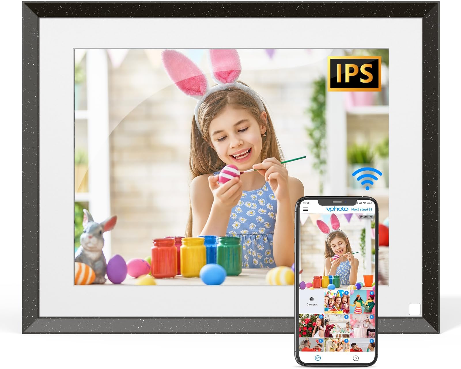 Amazon.com : Smart Digital Photo Frame WiFi-Digital-Picture-Frame - 9.7 ...