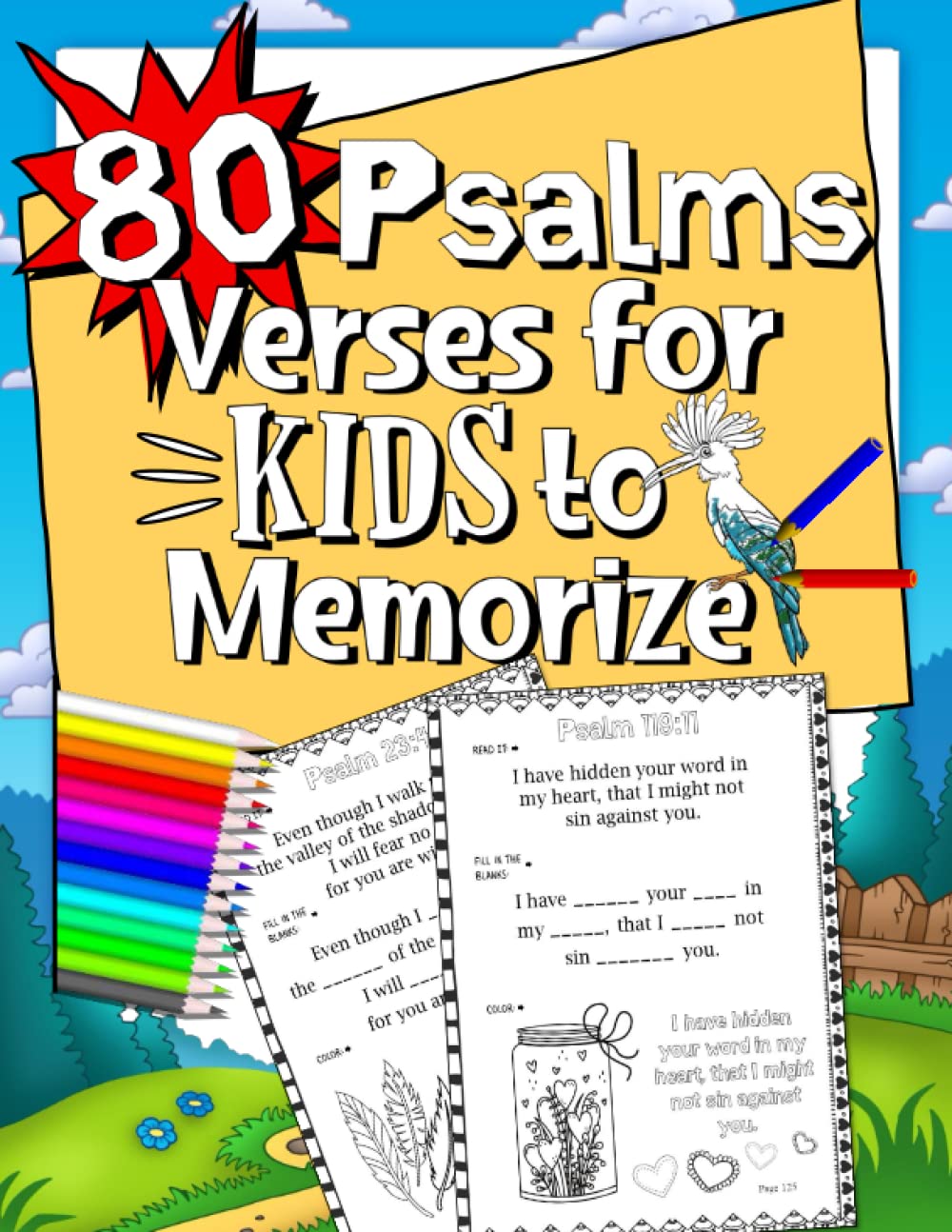 80 Psalms for Kids to Memorize (Memory Verse Workbooks for Kids ...