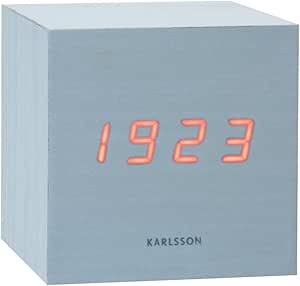 Karlsson Alarm Clock Mini Cube, Led, Wood, White : Amazon.co.uk: Home ...