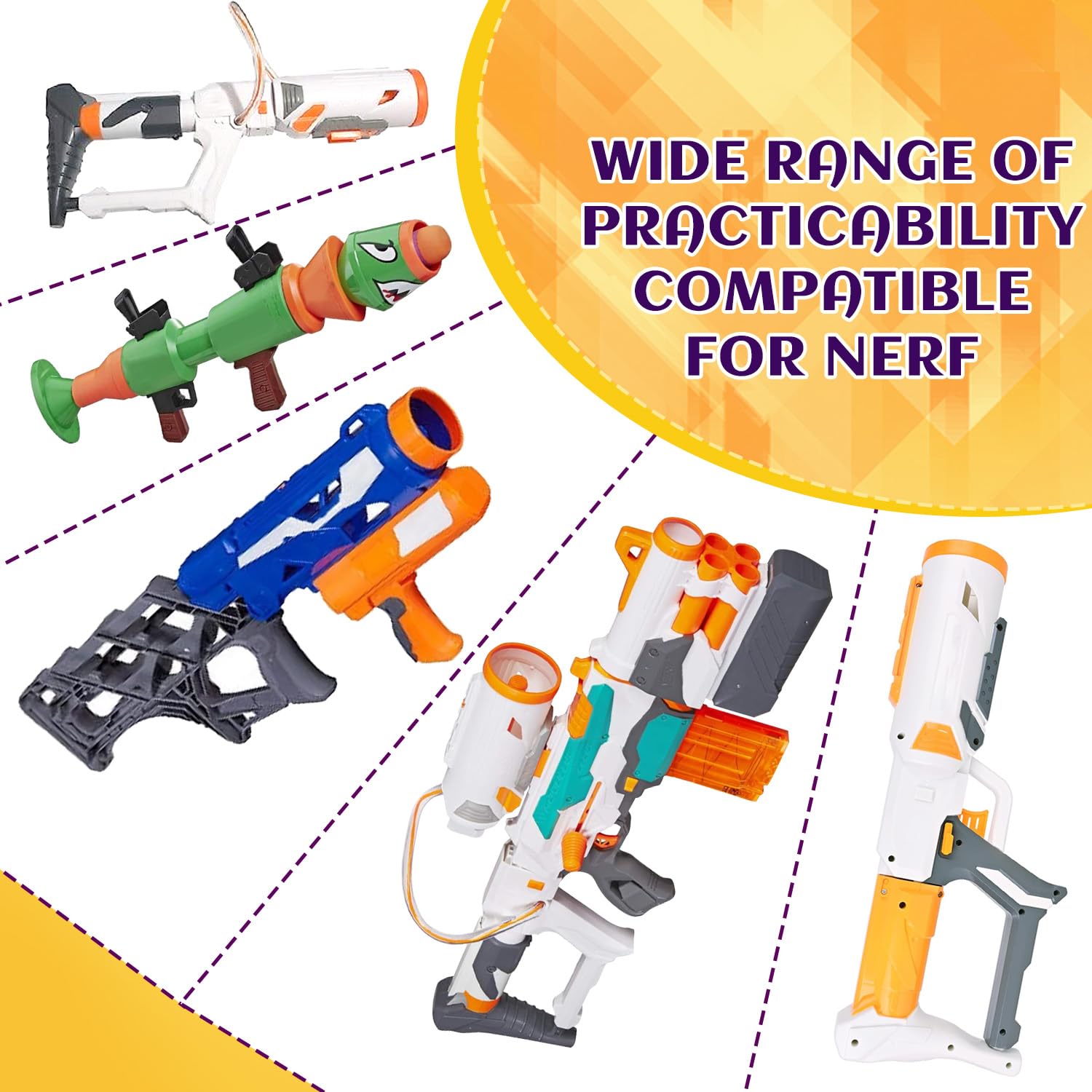 Snapklik.com : BOROLA 8 Pcs Missile Filled Foam Rocket Launcher ...