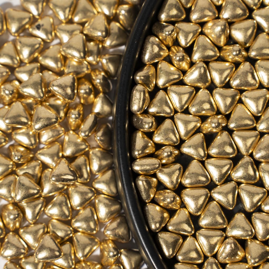 Snapklik.com : NIPEOR Sparkling Triangle Golden Sprinkles,Edible Pearl ...