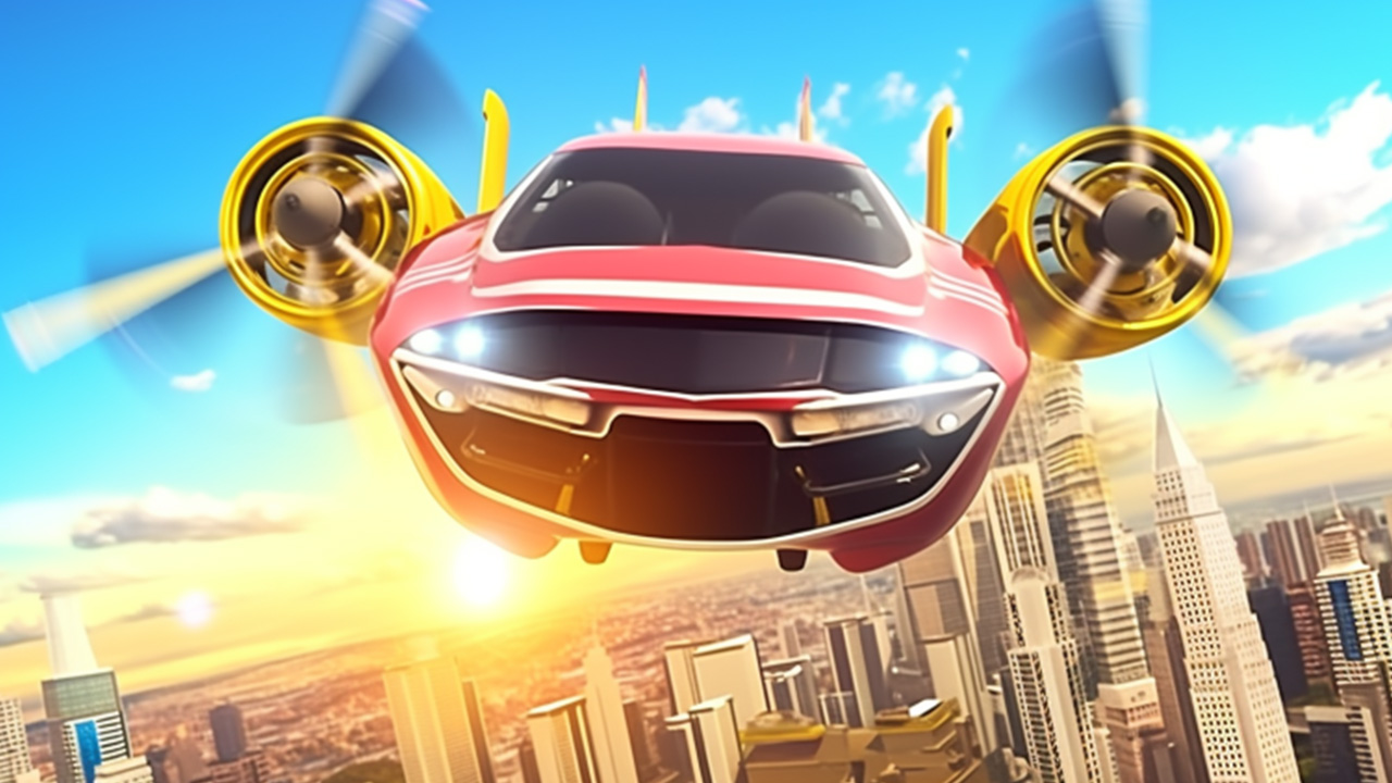 Extreme Futuristic Flying Car Flight Simulator 3D: Furious Car Driving ...