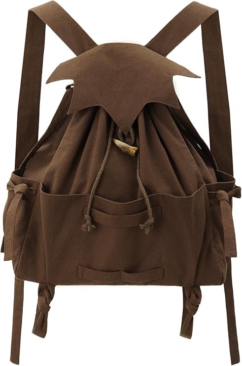 Amazon.com | KUOIN Medieval Drawstring Backpack, Vintage LARP ...