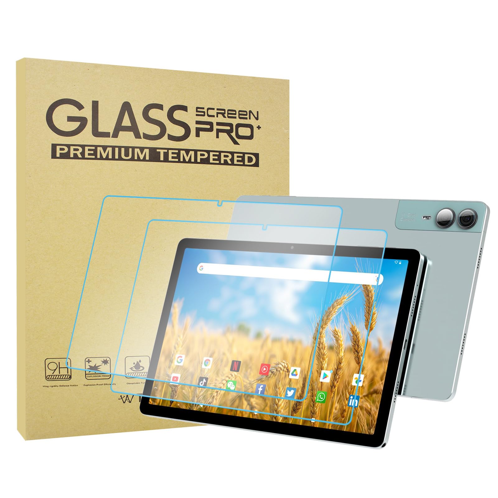 Amazon.com: Transwon 2PCS 11 Inch Tempered Glass Screen Protector for ...