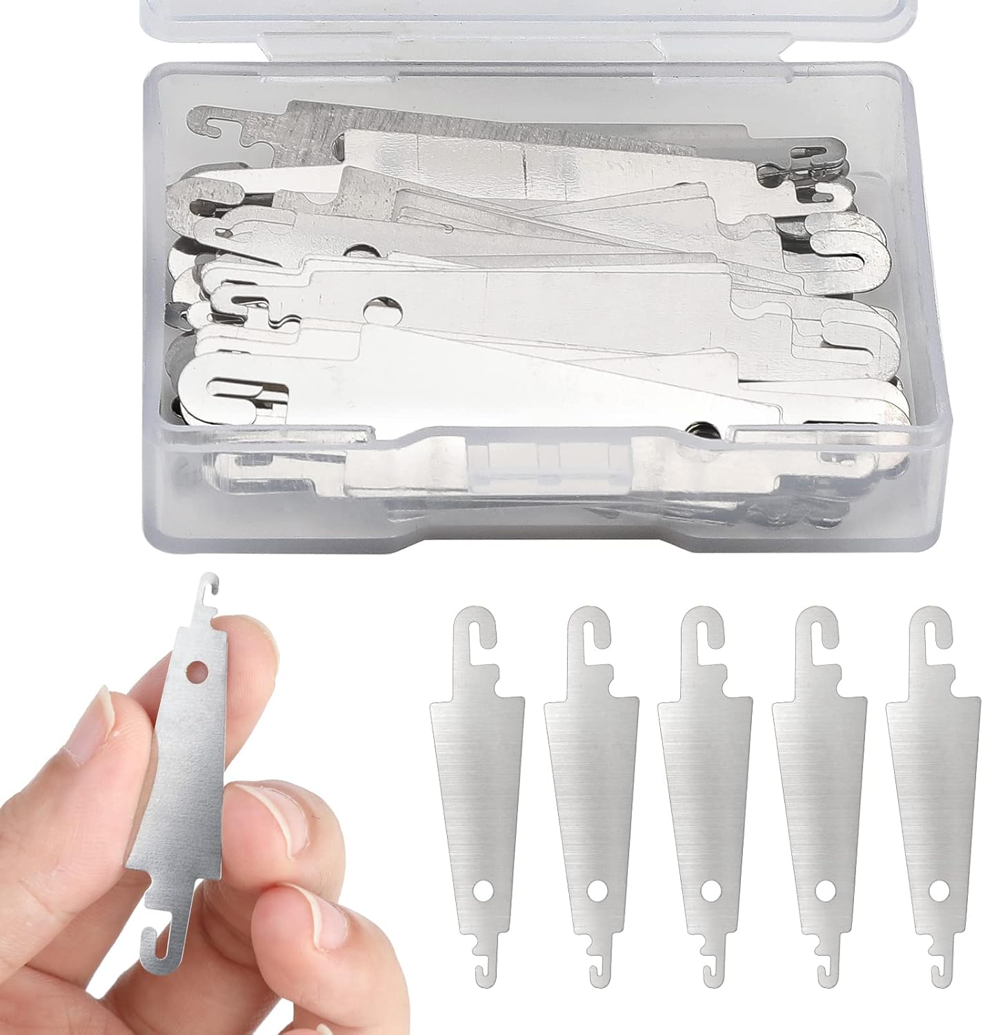 60Pcs Needle Threaders, Stainless Steel Needles Threader Embroidery ...