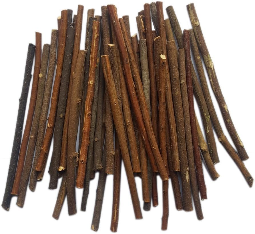 Amazon.com: Oungy 100 PCS 6 Inch Wood Log Sticks for Crafts 0.3-0.5 ...