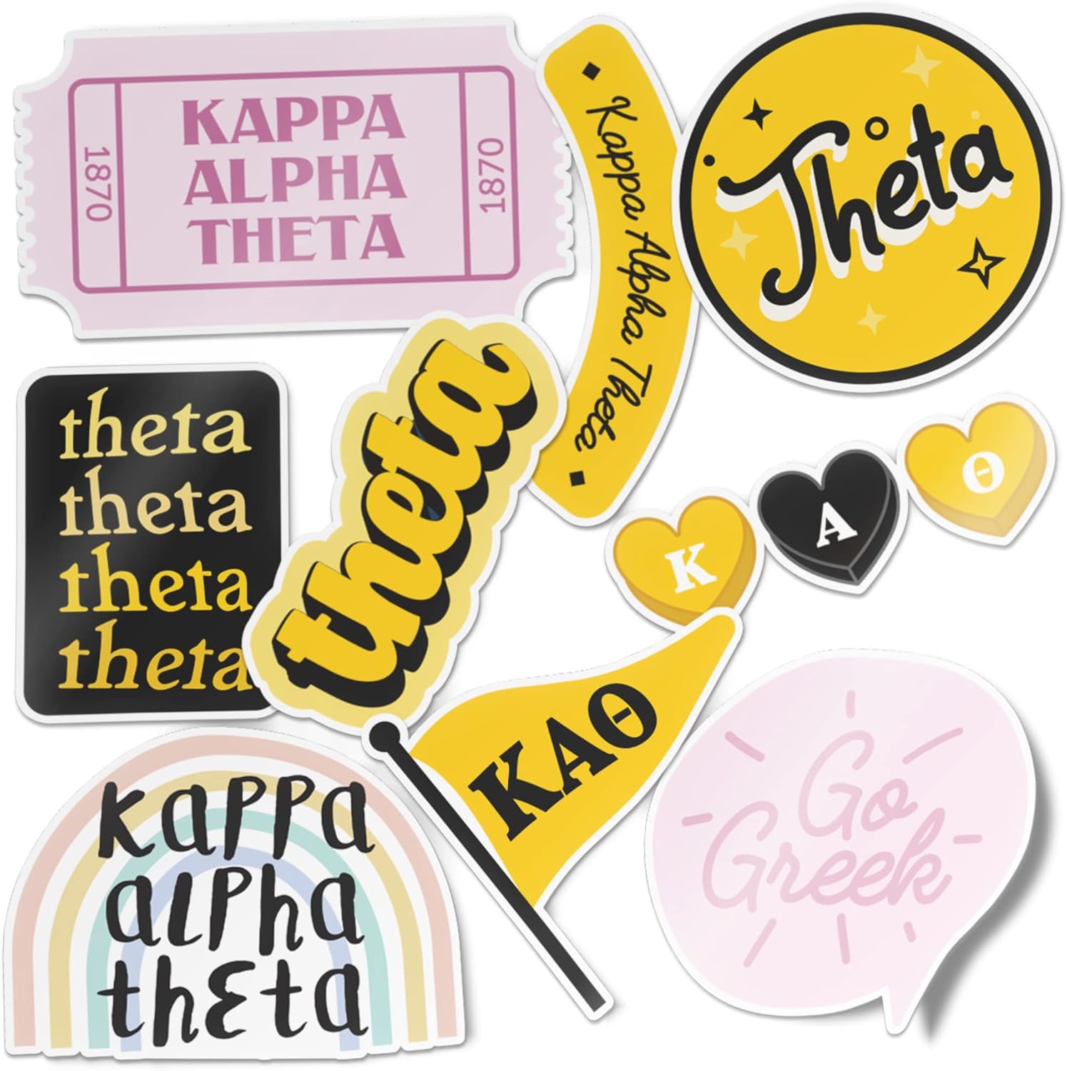 Amazon.com: Kappa Alpha Theta Sticker Decal Laptop Water Bottle Car ...