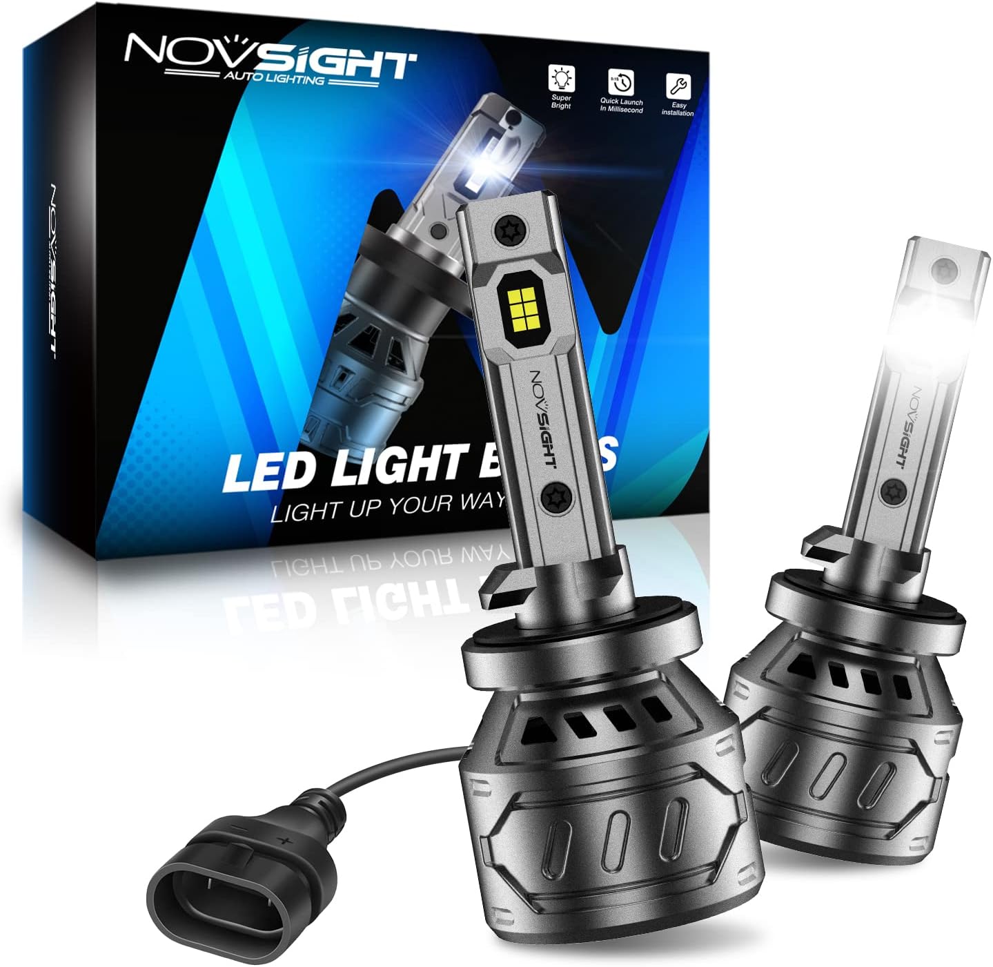 Amazon.com: ZonCar 881 Led Fog Light Bulbs White, 881 889 886 894 896 ...