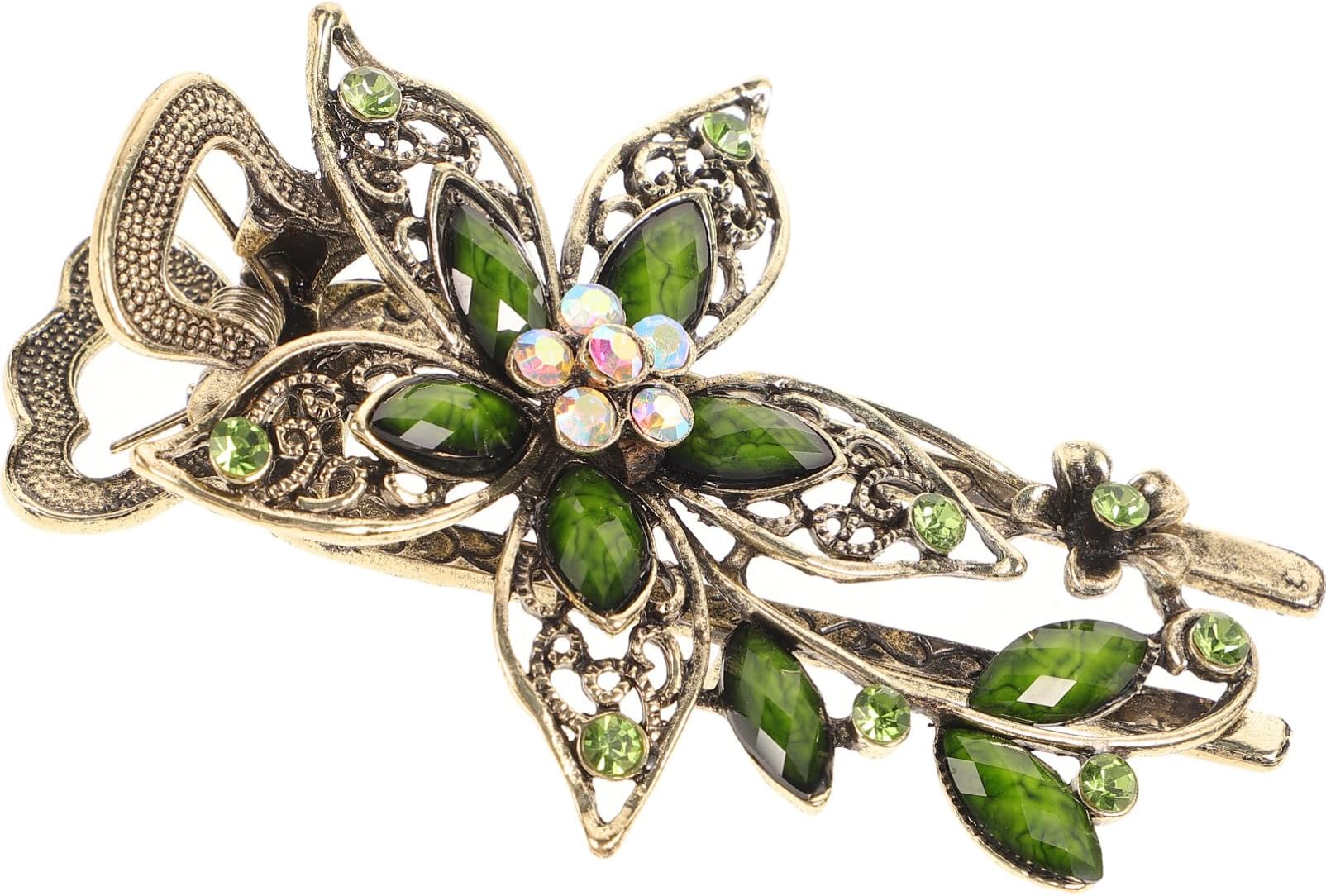 Amazon.com : Hair Barrettes for Women, Anezus 6 Pcs Crystal Rhinestones ...