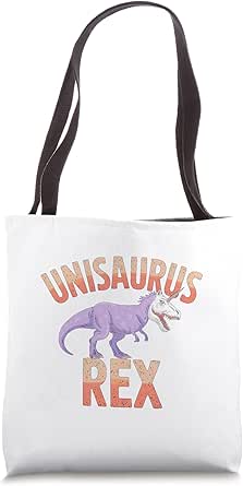 Amazon.com: Unisaurus Rex Funny Dinosaur Unicorn T-Rex Tote Bag ...