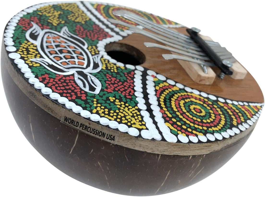 Amazon.com: Nino Percussion Kids' Kalimba with Five Chrome Plated Steel ...