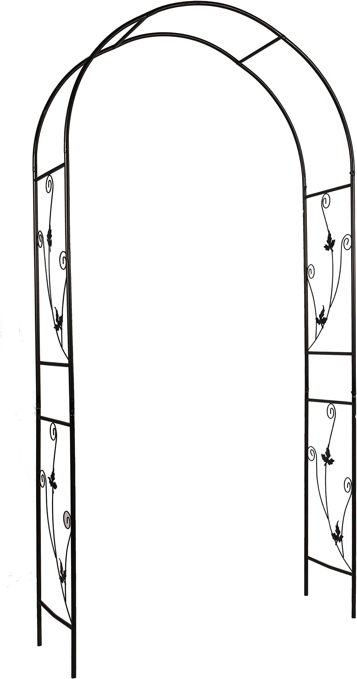 Amazon.com : Better Garden Steel Garden Arch, 8'1" High x 4'2" Wide ...