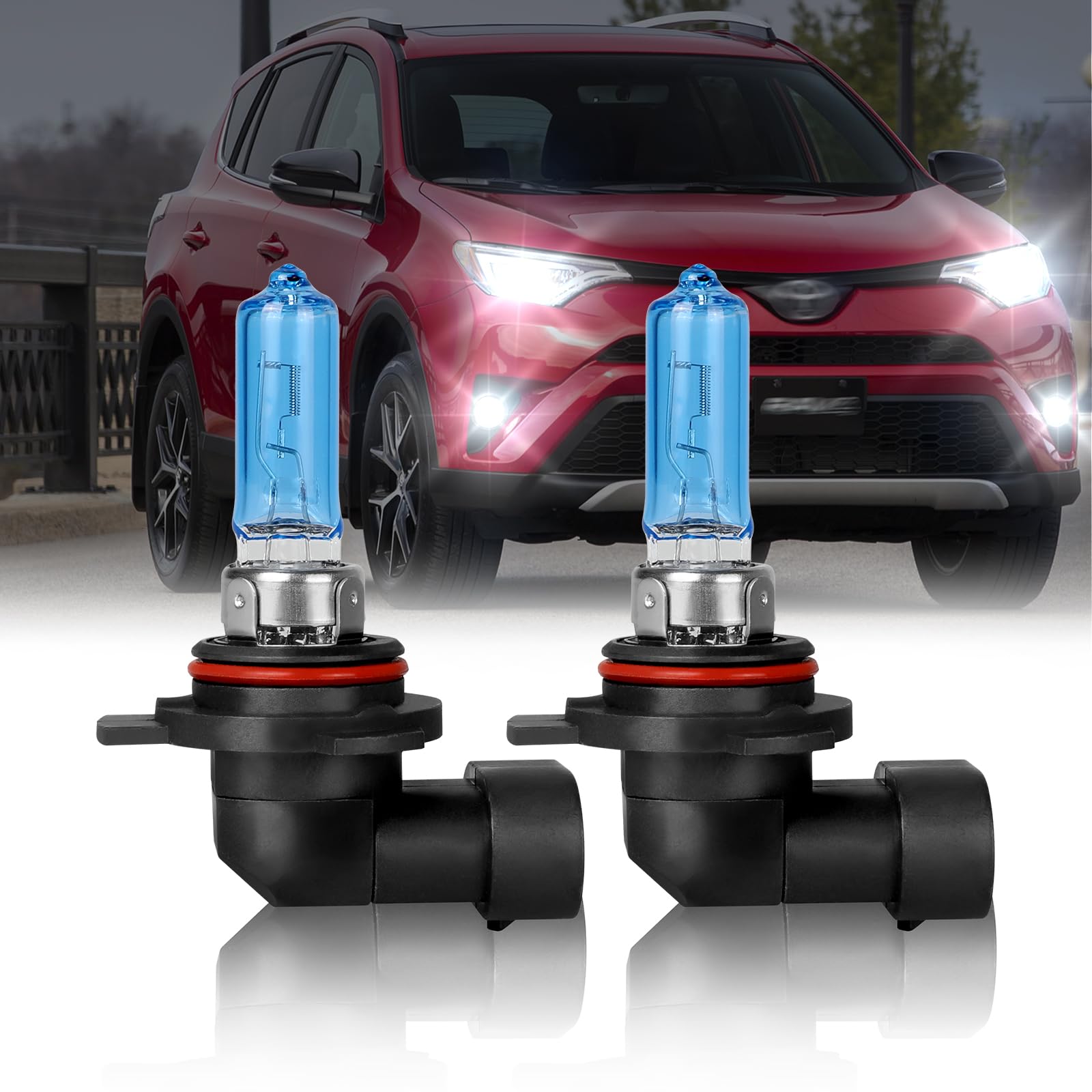 Amazon.com: IVBDQV Fit 2016-2018 for TOYOTA RAV4 Headlight Bulbs, 9012 ...