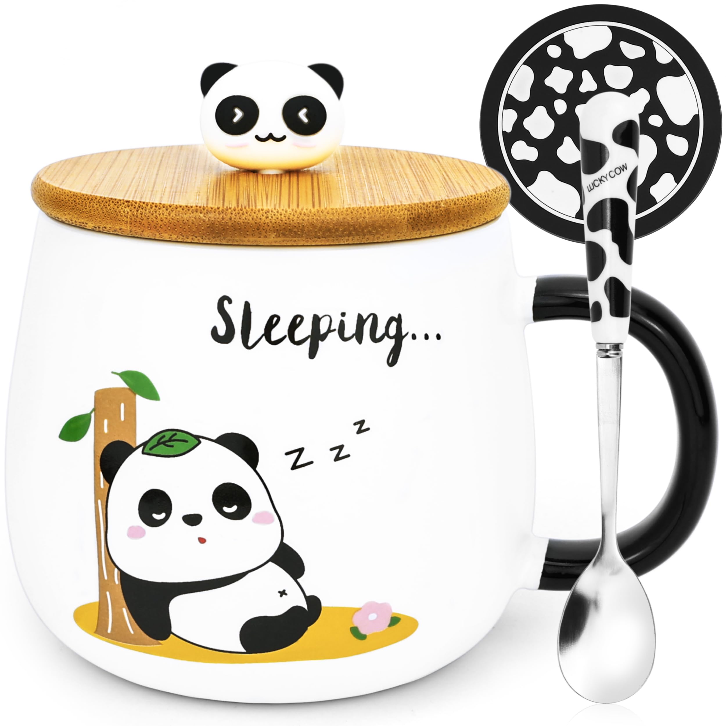 Amazon.com: Arawat Cute Panda Mug Gifts Kawaii Cup Panda Coffe Mugs ...