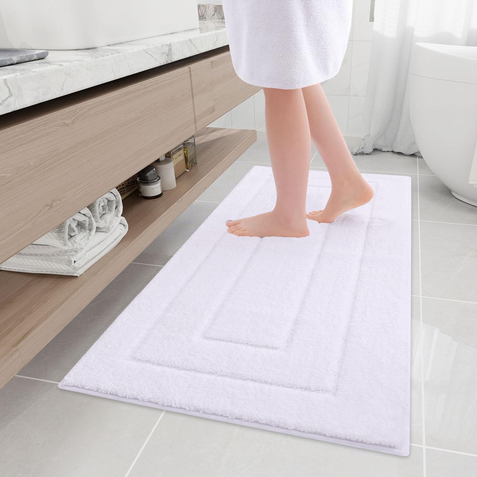 Amazon.com: Buganda Bathroom Rugs, 44" x 24", Soft and Absorbent ...