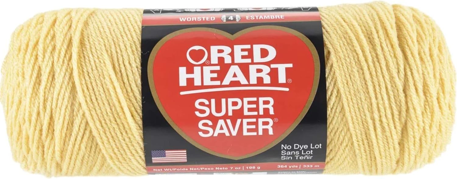 Amazon.com: Red Heart Cornmeal Super Saver Yarn 24/Pk 24 Pack