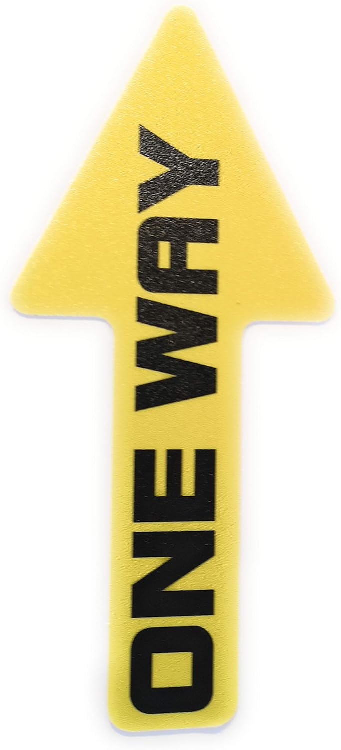 Removable Vinyl One Way Social Distancing Floor Sticker – One Way Signs ...