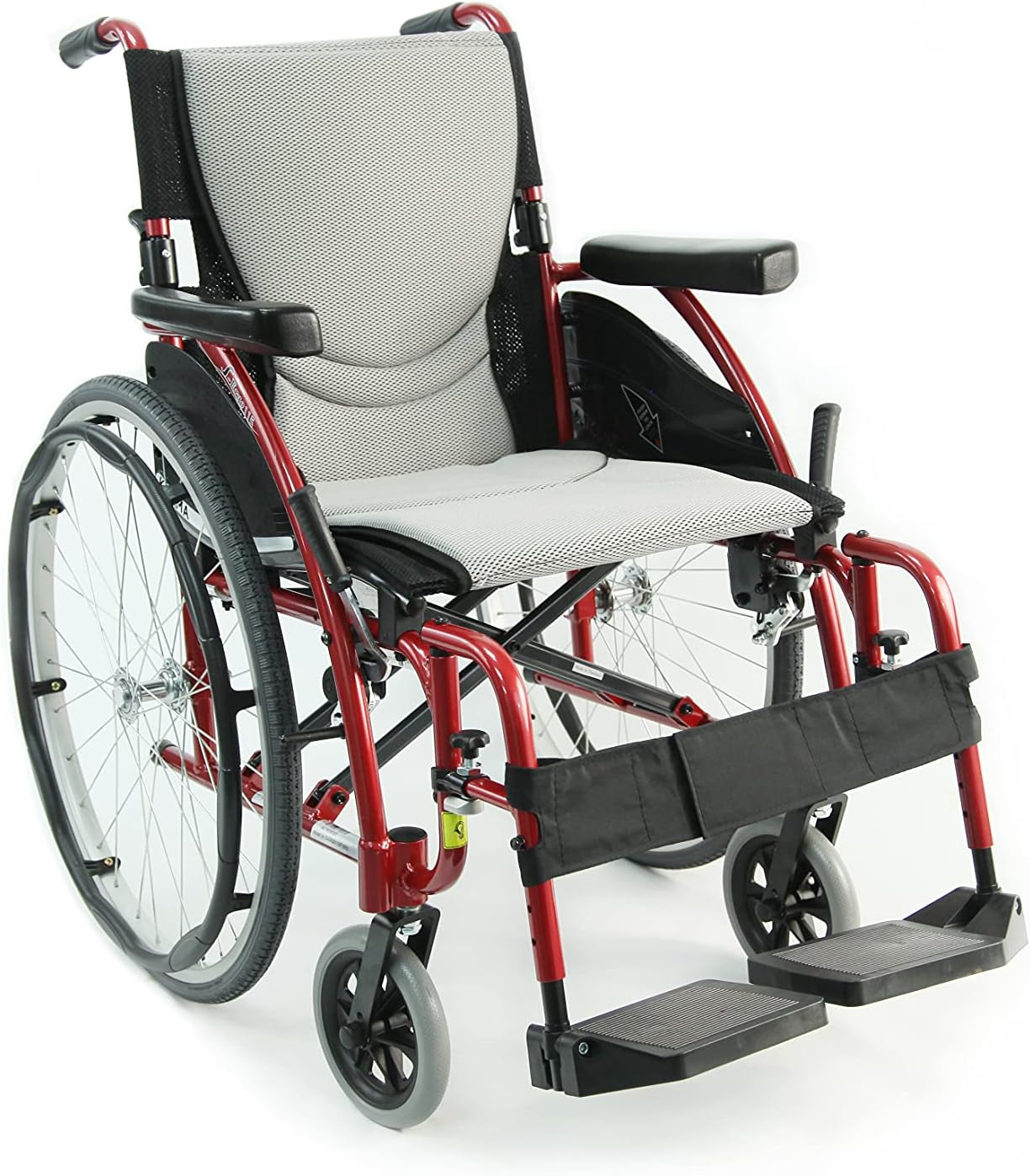 Amazon.com: Karman S-115 25 lbs Ultra Light Ergonomic Wheelchair with ...