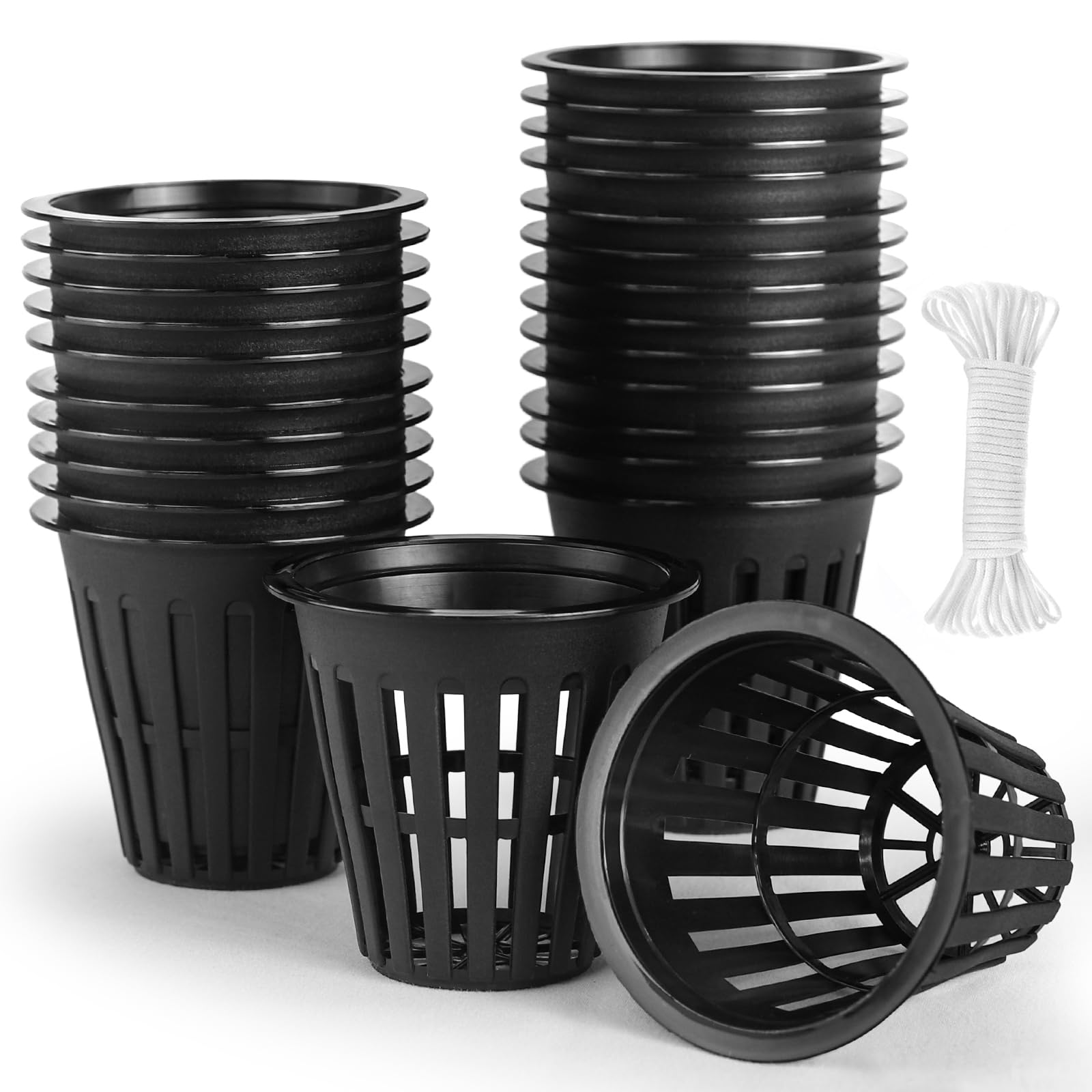 Sfee 50 Pack Plant Nursery Net Pots 2 Inch Plastic | Desertcart Antigua ...