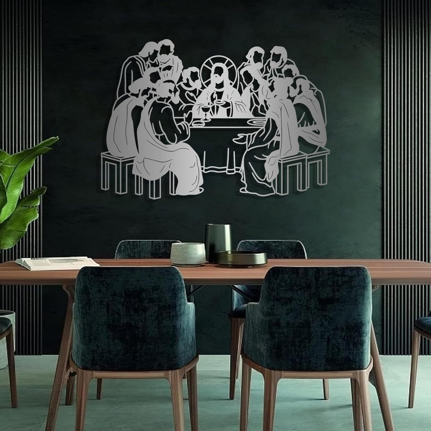Amazon.com: Last Supper Metal Wall Art, The Last Supper Wall Decor ...