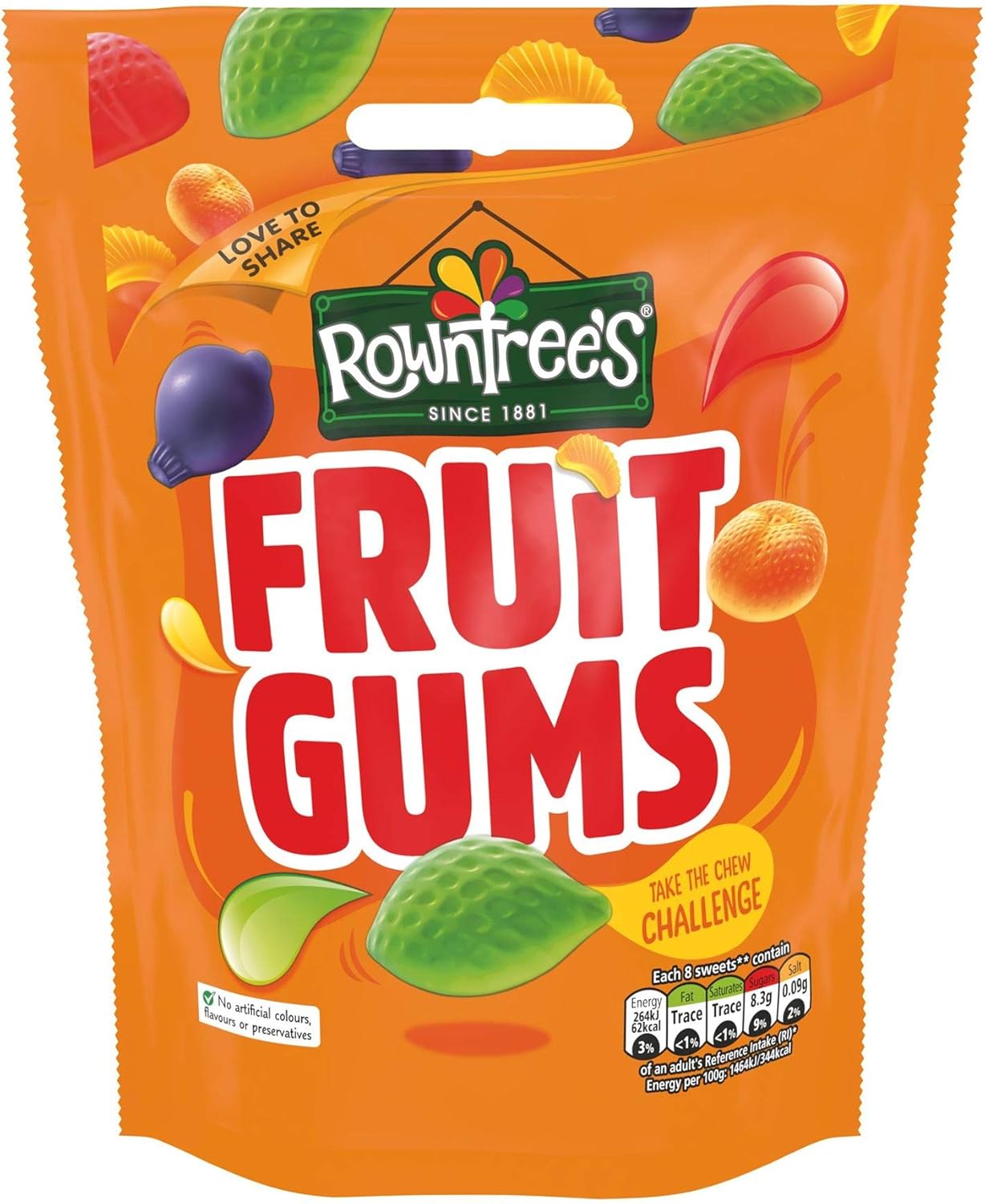 Rowntree Fruit Gums Pouch - 120g - Pack of 4 : Amazon.ca
