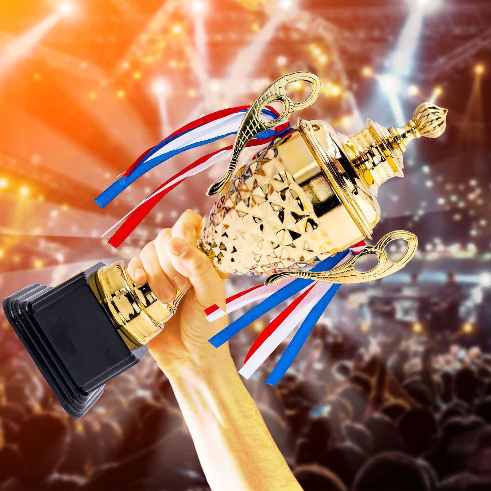 Snapklik.com : Trophy Cup, Large Gold Award Trophy Cups, Gold Metal Trophy