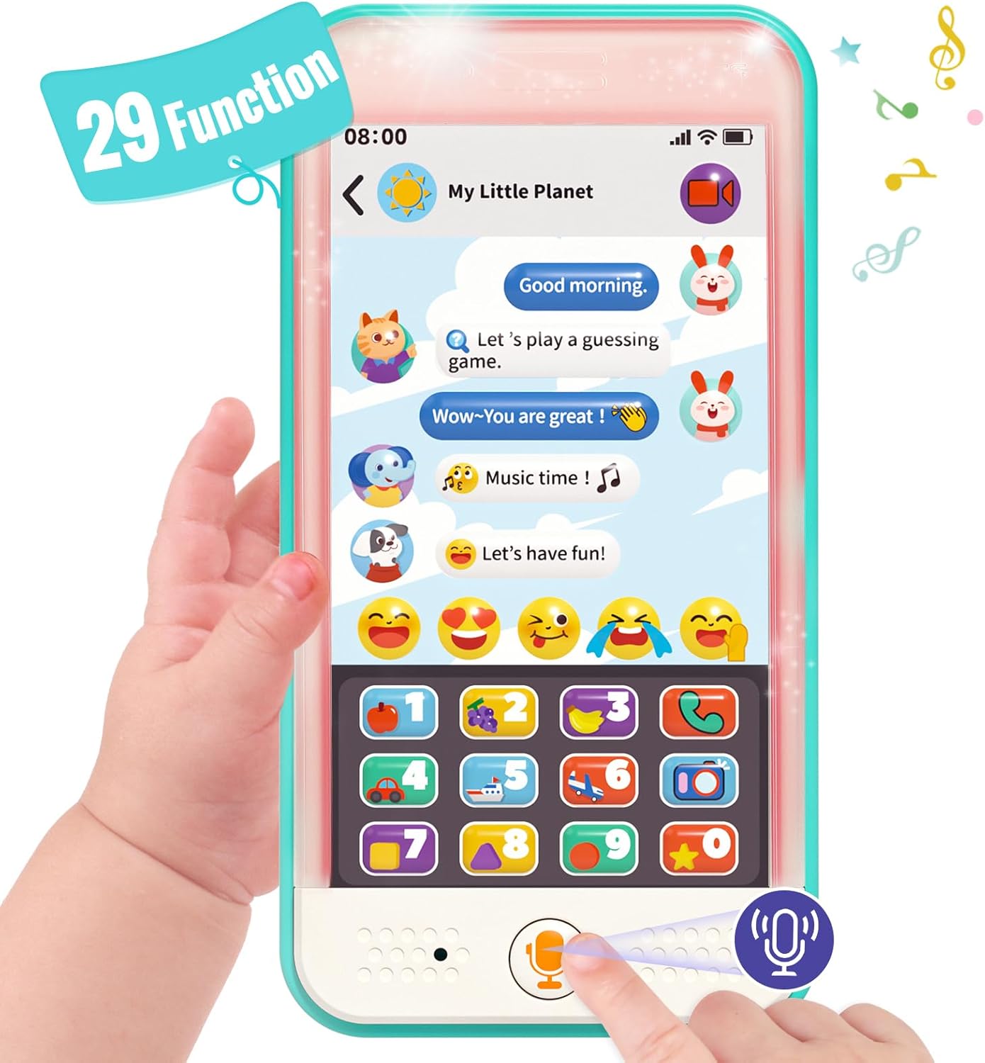 Amazon.com: Multifunctional Baby Toys - 29 Function Toy Phone for 1 ...