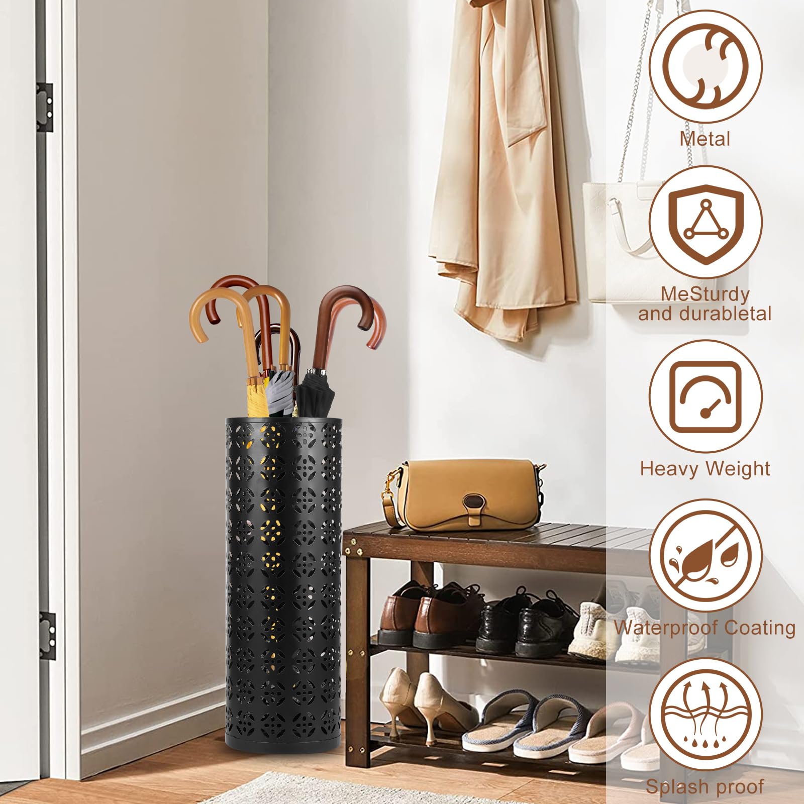 Wayfair Umbrella Holders PENGXIANG Umbrella Stand Rack For Entryway ...