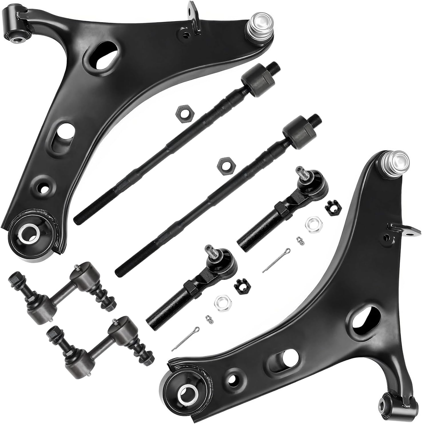Amazon.com: Detroit Axle - 8pc Front End Control Arms Kit for 14-18 Subaru Forester, 2 Lower ...