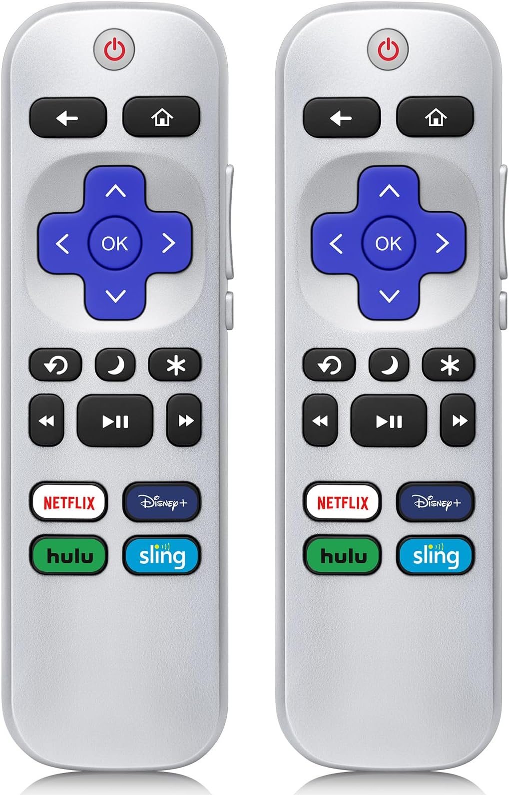 Amazon.com: 2Pcs Replacement Remote Control Compatible for Roku TV ...
