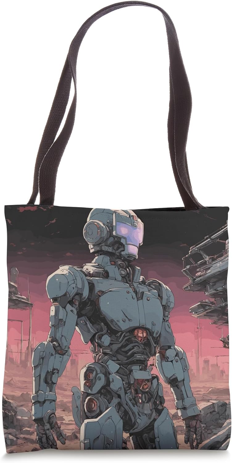 Amazon.com: 80s Mecha Anime Cyborg Robot Tote Bag : Clothing, Shoes ...