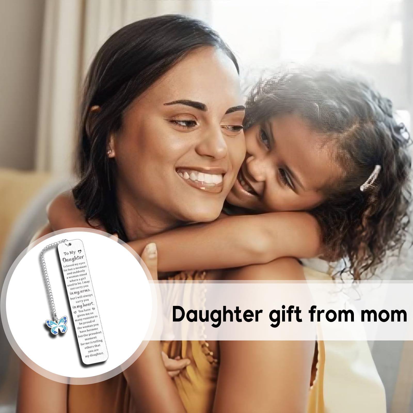 To My Daughter Bookmark - Inspirational Gift From Mom & Dad For ...
