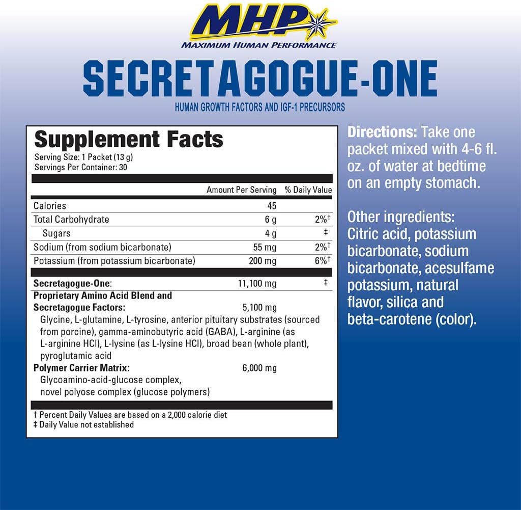 MHP Secretagogue Clinical Strength-Gold, Orange, 30 Count – Yaxa Colombia